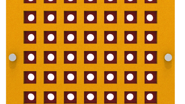 2x8 Acoustic Wall Panel - Circles in Squares – The Quiet Room USA Inc.
