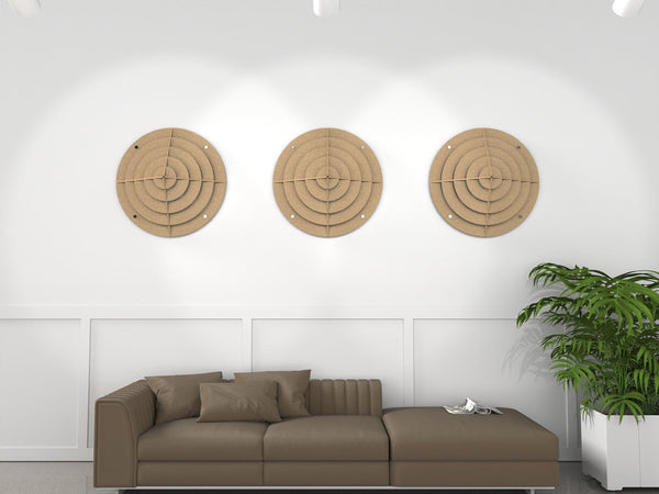 Acoustic 3D Wall Panel - Circle Diffuser – TheQuietRoom USA