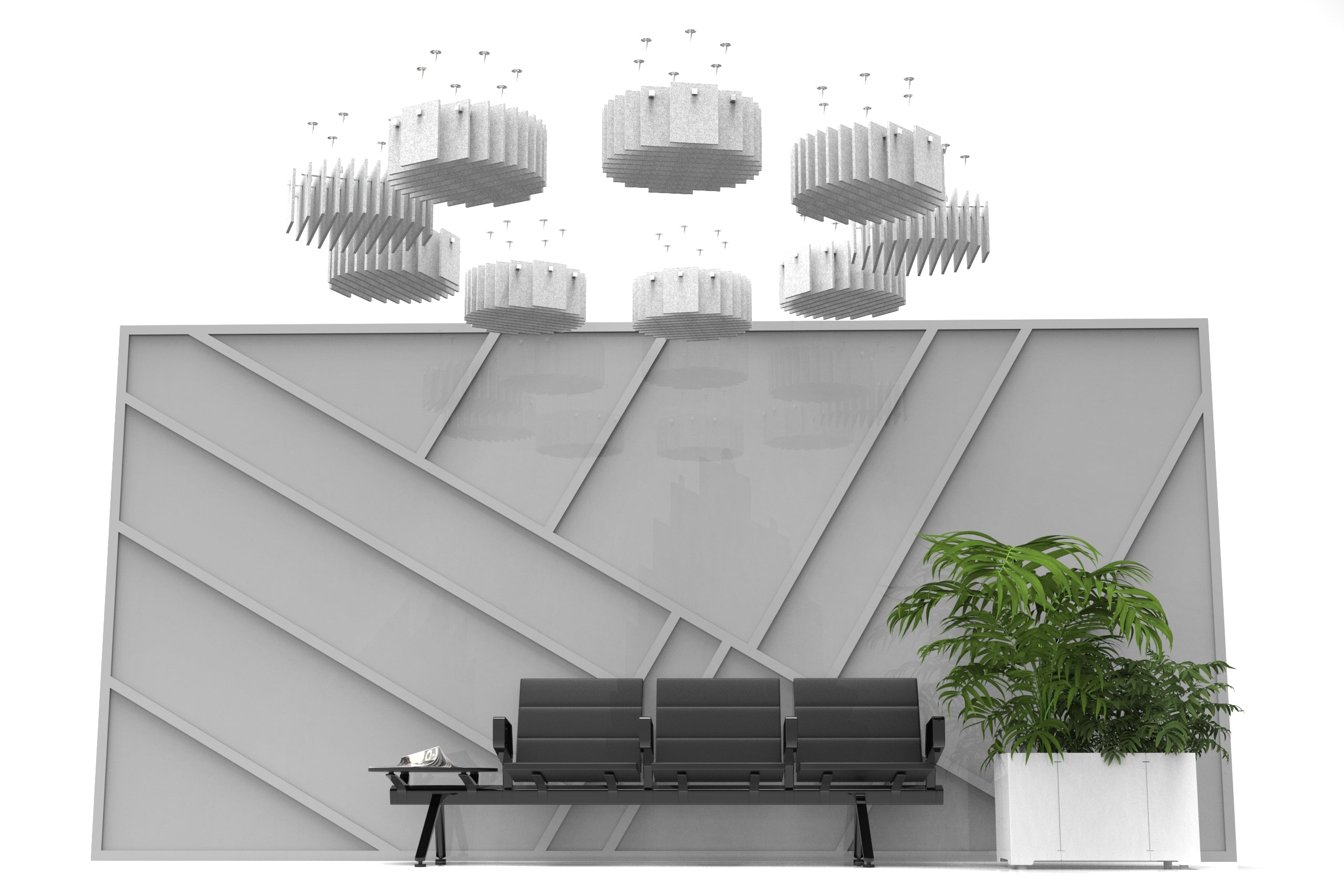 Acoustic Ceiling Baffle Assemblies – The Quiet Room USA Inc.